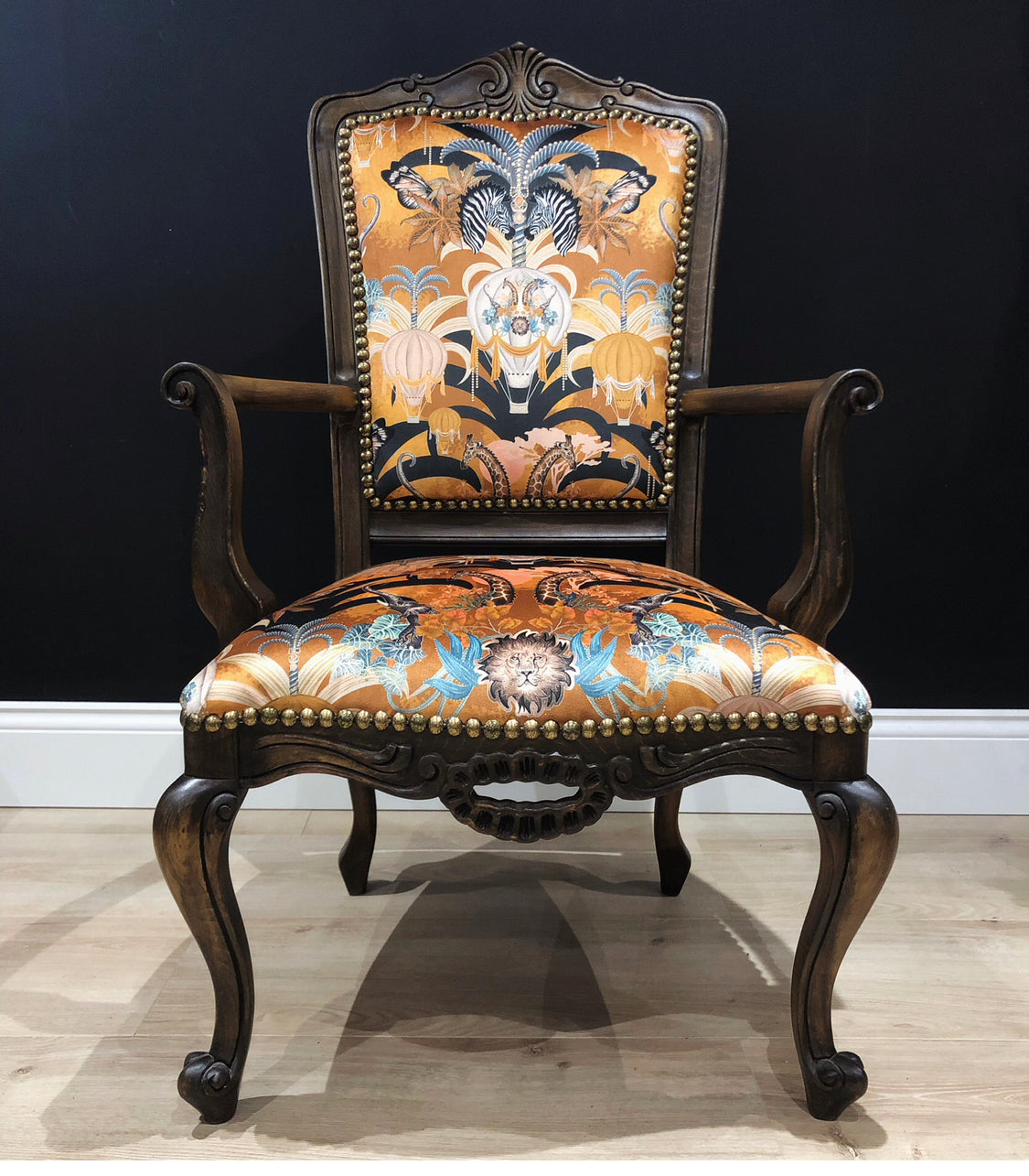Louis Style Becca Who Fabric Statement Chair – Home Style Junky
