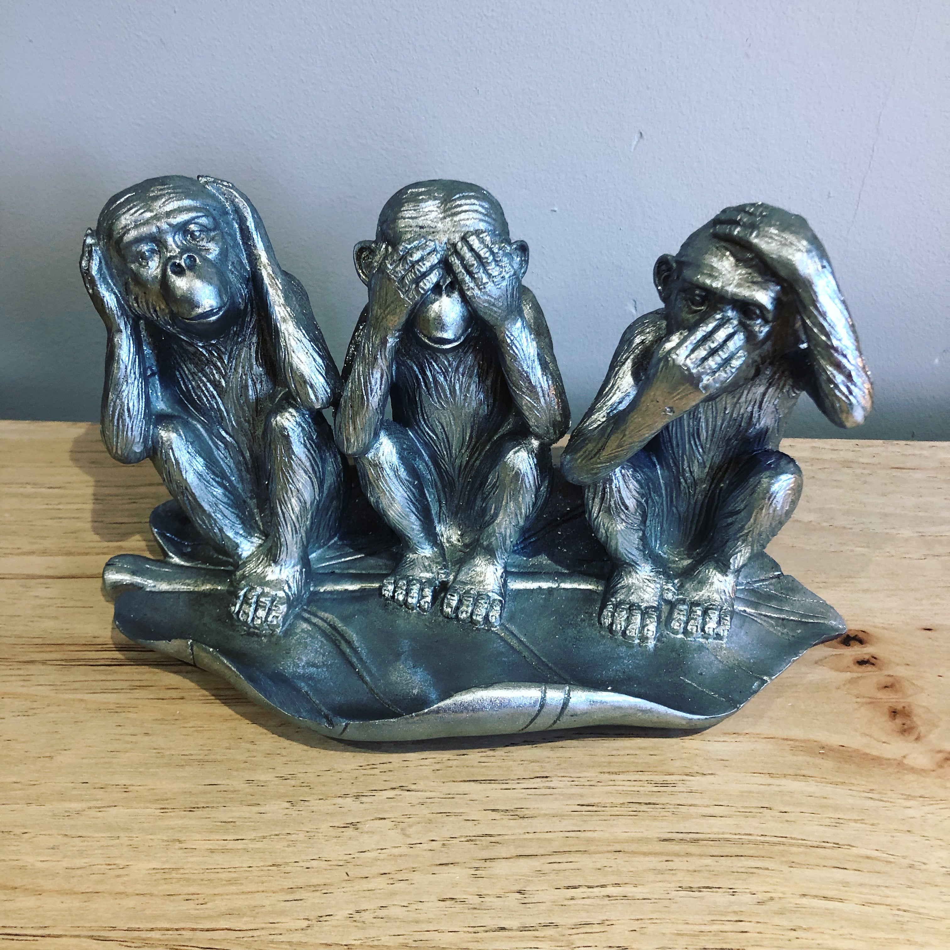 Three Monkeys Ornament Key Tray Dish – Home Style Junky